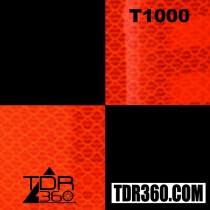 Cansel | TDR 360 Reflective Surveying Target - 2in x 2in - Orange and Black