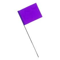 Cansel | Wire Flags - 4" x 5" x 30" - Purple - 100 per Bundle