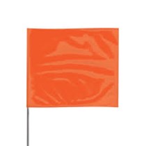 CSDS | Wire Flags - 4" x 5" x 24" - Fluorescent Orange - 100 per Bundle