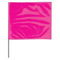CSDS | Wire Flags - 4" x 5" x 24" - Fluorescent Pink - 100 per Bundle