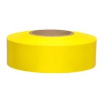 CSDS | Flagging Tape - 1-3/16in x 150ft - Fluorescent Yellow - Pack of 12